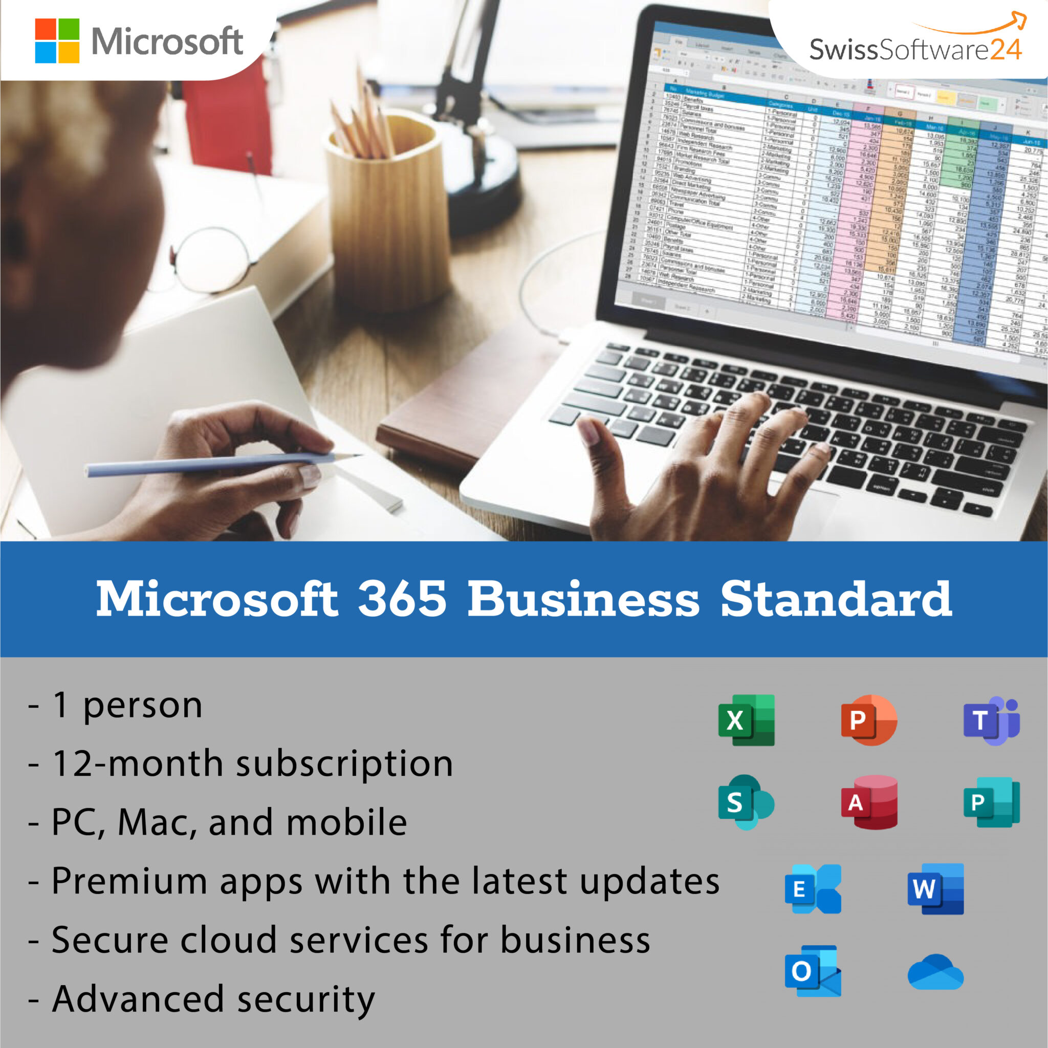 Microsoft 365 Business Standard | SwissSoftware24